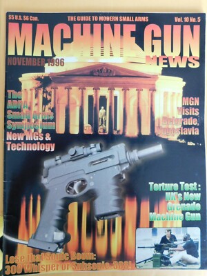 Machine Gun News Magazine November 1996 Vol. 10 No. 5 | eBay