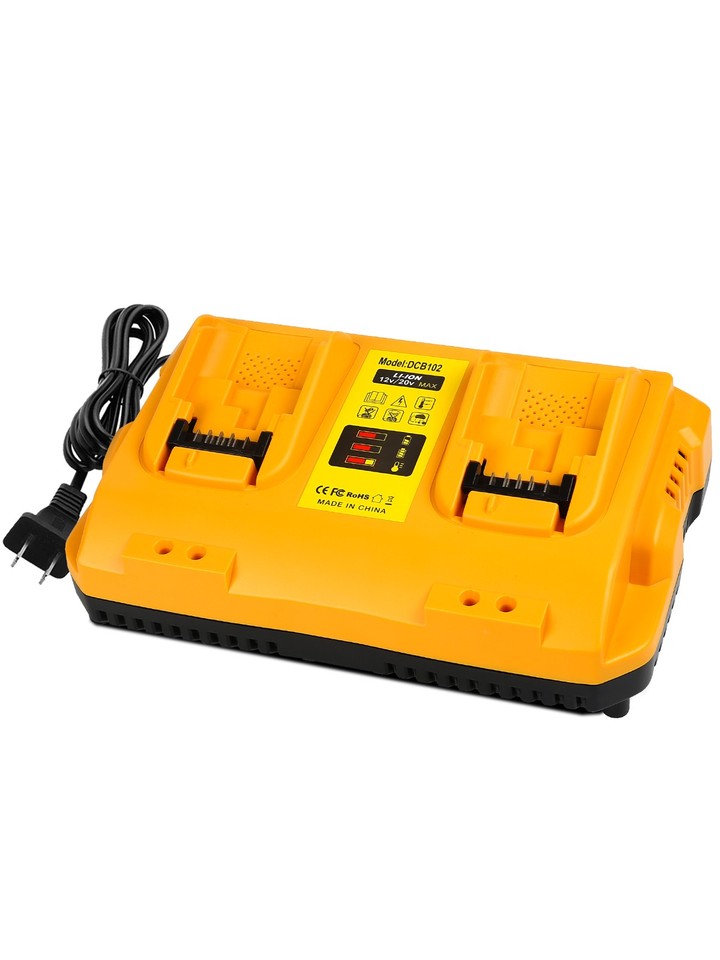 NEW For DEWALT DCB102 / DCB112 12V/20V Fast Battery Charger Lithium XR ...