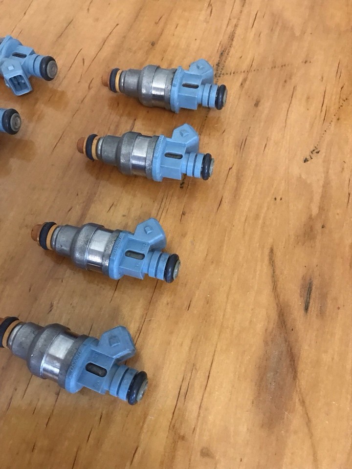 87-93 Mustang Cobra 24lb Injectors 5.0 Foxbody EV1 SVT Blue Top OEM ...