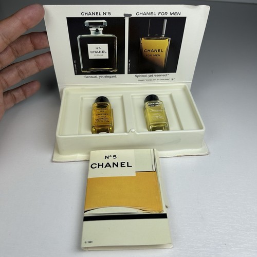 Vintage Chanel 2 Bottle Tiny Fragrance SAMPLE Chanel #5 Cologne ...