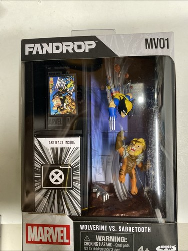 Moose Toys Marvel Fandrop MV01 Figure 2 Pack Wolverine Vs. Sabretooth ...