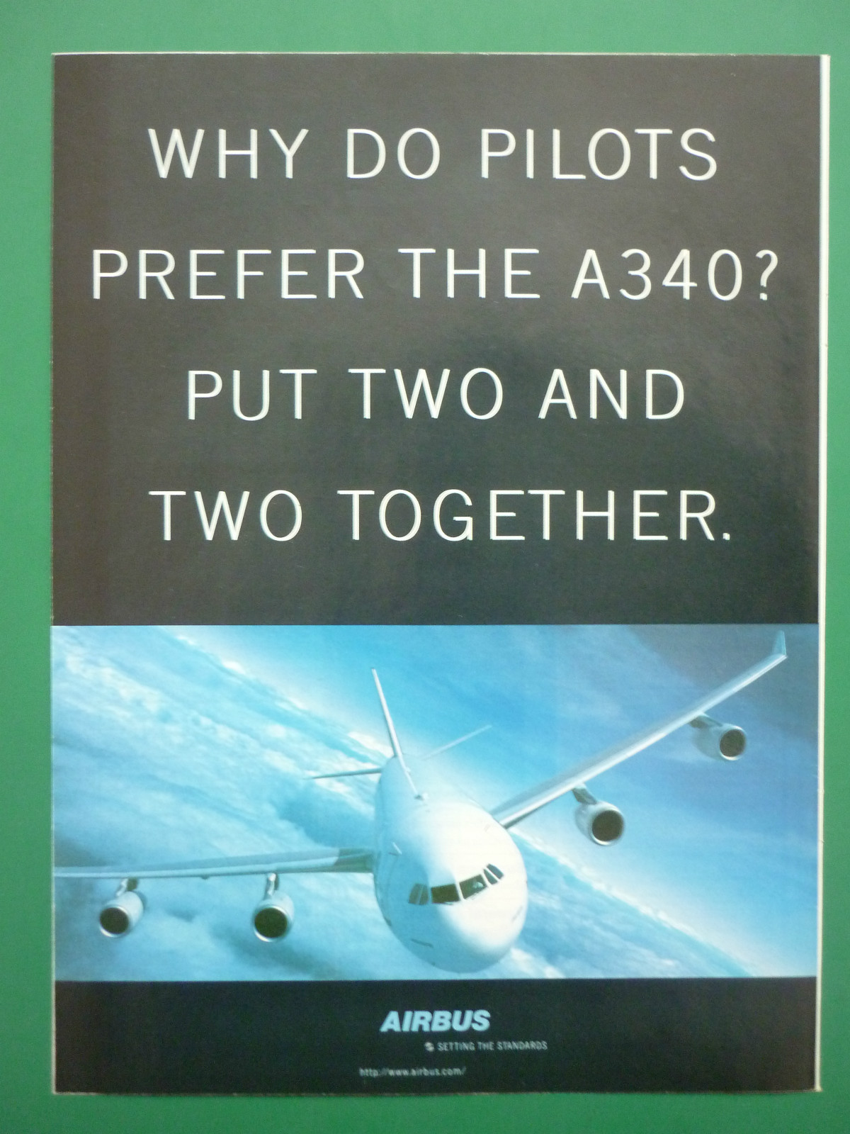 9/1997 PUB AVION AIRBUS A340 AIRLINER AVIATION COMMERCIALE ORIGINAL AD ...