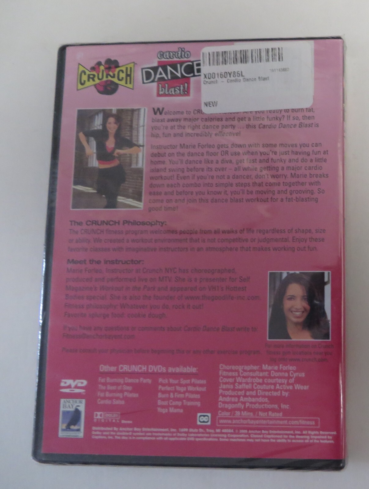 Crunch Cardio Dance Blast (DVD, 2005) New 13131355093| eBay