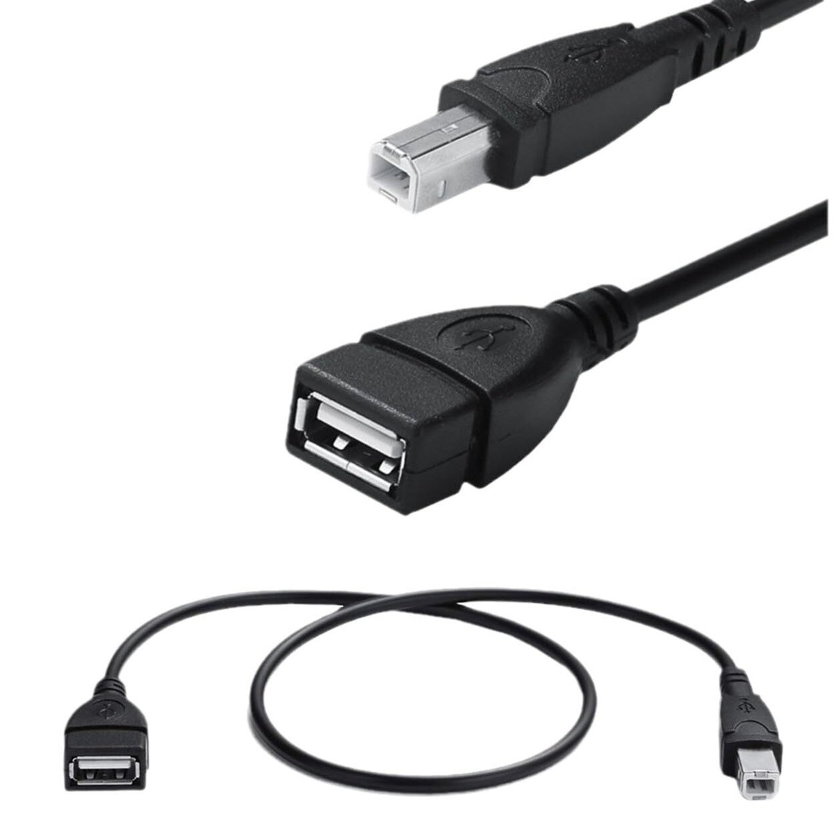 Printer Connection Adapter USB A To USB Adapter - Female To Male ...