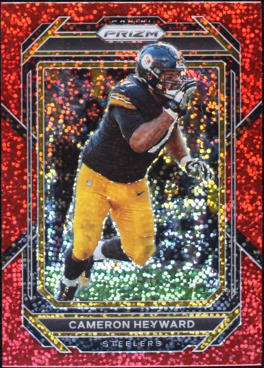 2022 Panini Prizm - Cameron Heyward #250 Red Sparkle Prizm for sale ...