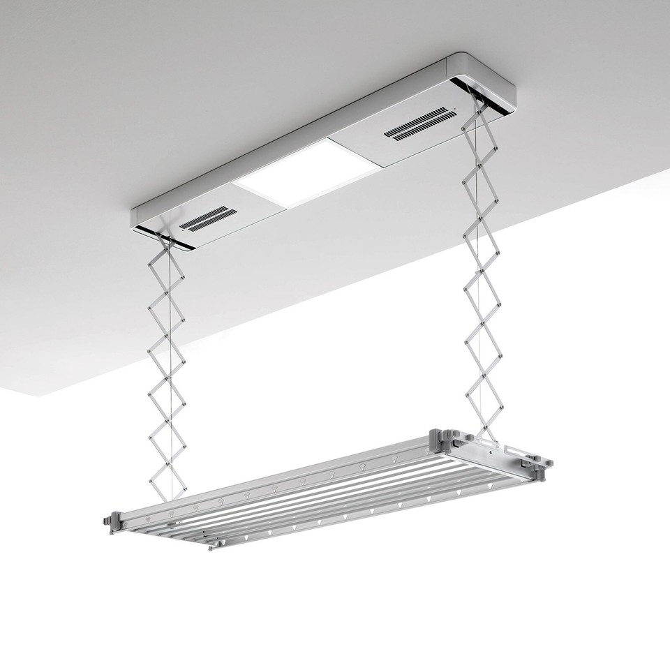 Foxydry Pro, Ceiling Clothes Drying Rack, Heated Drying Rack with fans ...