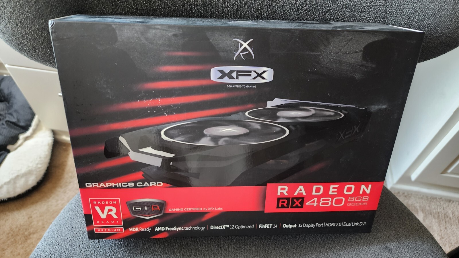 XFX+AMD+Radeon+RX+480+GDDR5+8GB+Graphics+Card+%28RX480P8DBA6%29 for ...