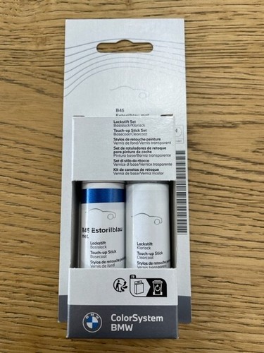 GENUINE BMW ESTORIL BLUE METALIC TOUCH UP PAINT B45 P/N 51912360617 ...