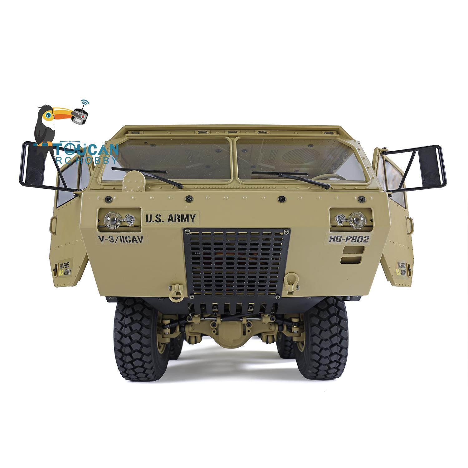 RC US Military Truck Remote Control Truck 8x8 Off-road Truck HG P802 1/ ...