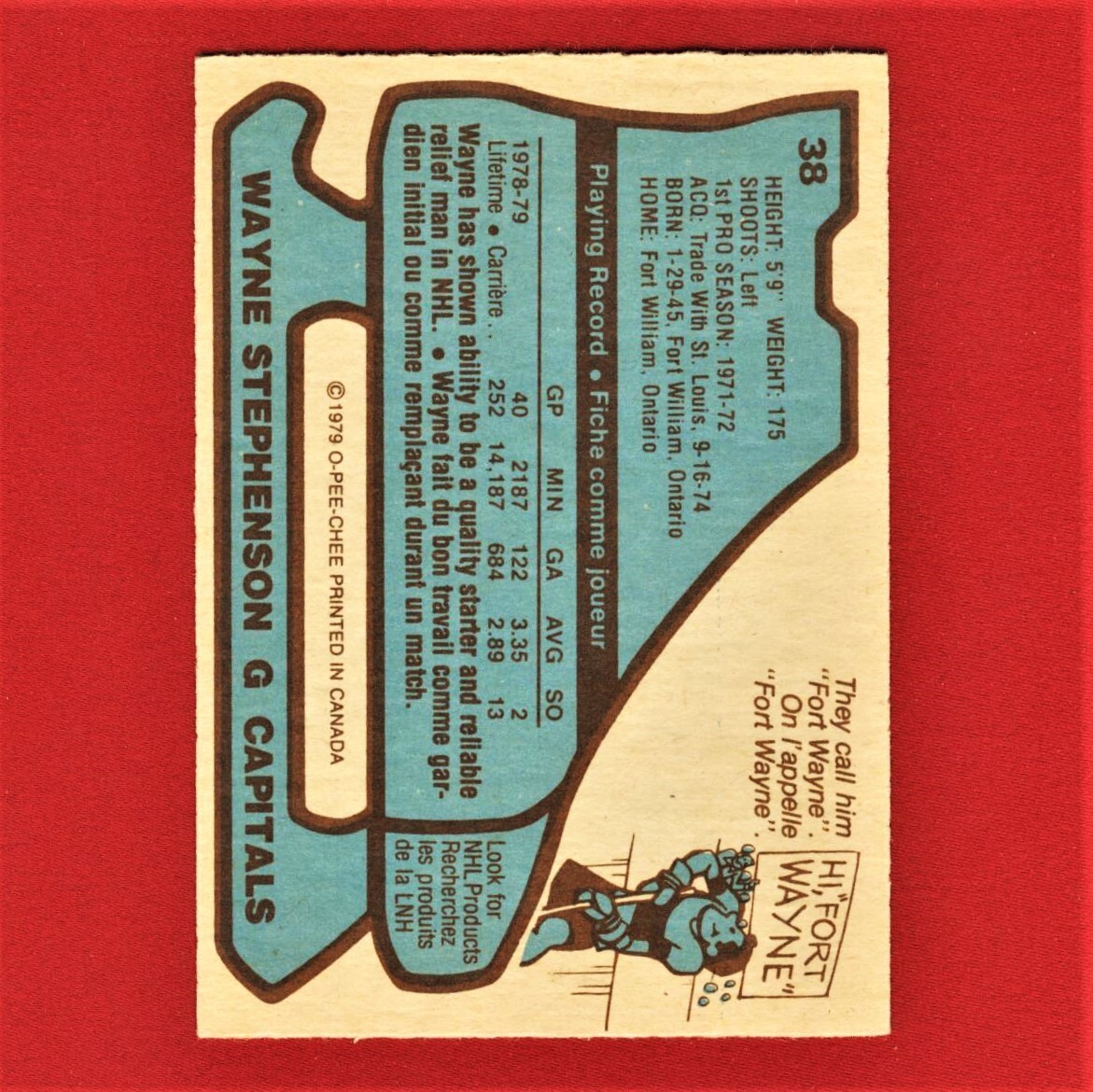 1979-80 O-Pee-Chee - #38 Wayne Stephenson for sale online | eBay
