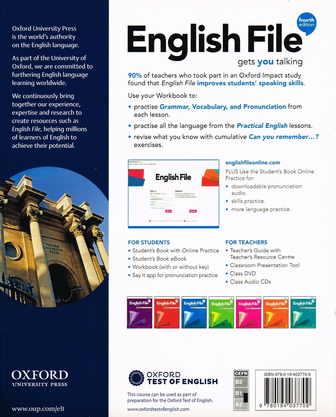Oxford ENGLISH FILE Pre-intermediate WORKBOOK without key 4TH EDITION ...