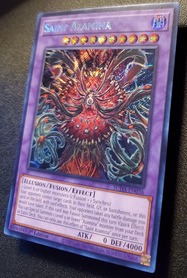 Saint Azamina - SUDA-EN036 - Secret Rare 1st Edition Near Mint | eBay