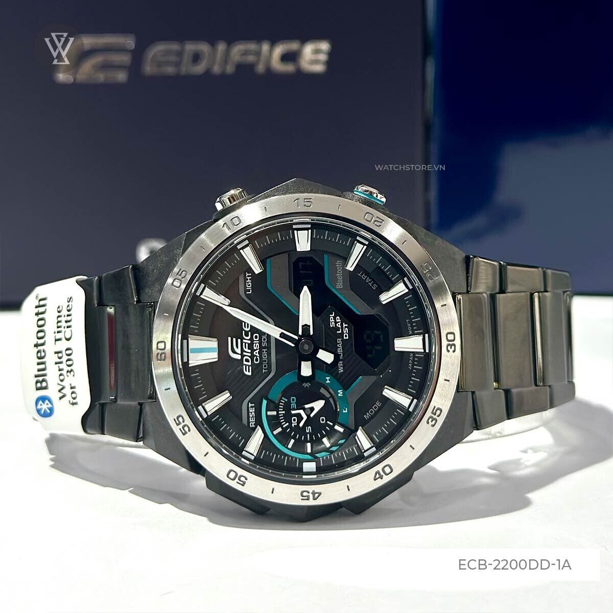Casio Edifice ECB-2200DD-1A Windflow Series Solar Power Schwarz... | eBay