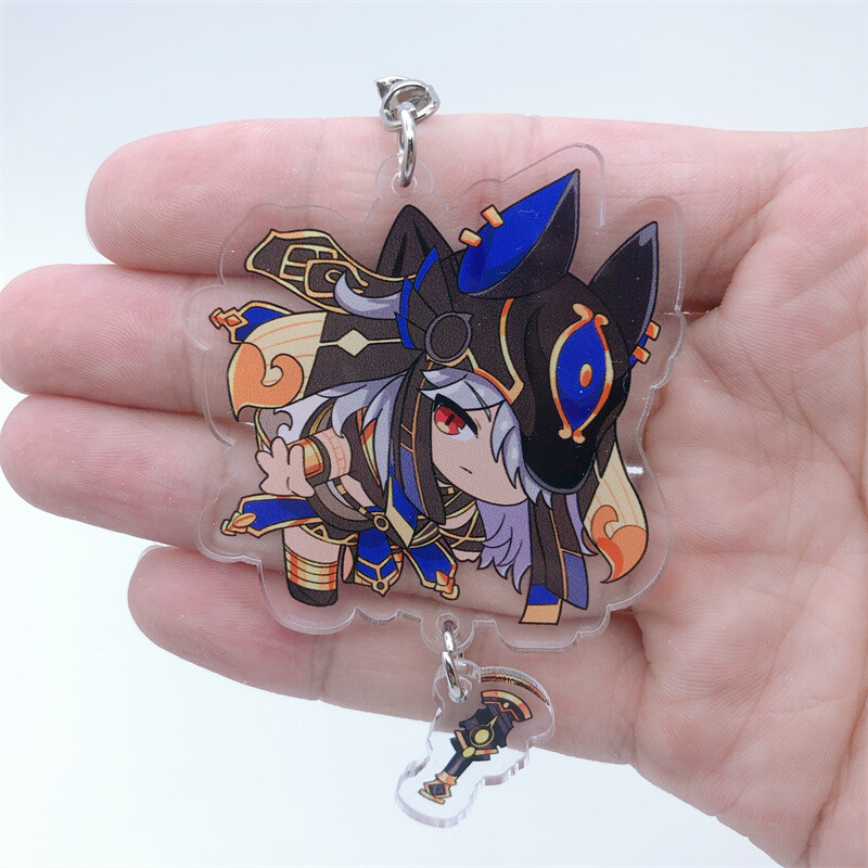 Hot Anime Acrylic Keychain Tighnari Lesser Kusanali Nahida Accessories ...