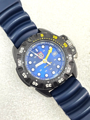 Luminox XS.1553 Scott Cassell Deep Dive 45mm 30ATM Watch Blue Dial | eBay