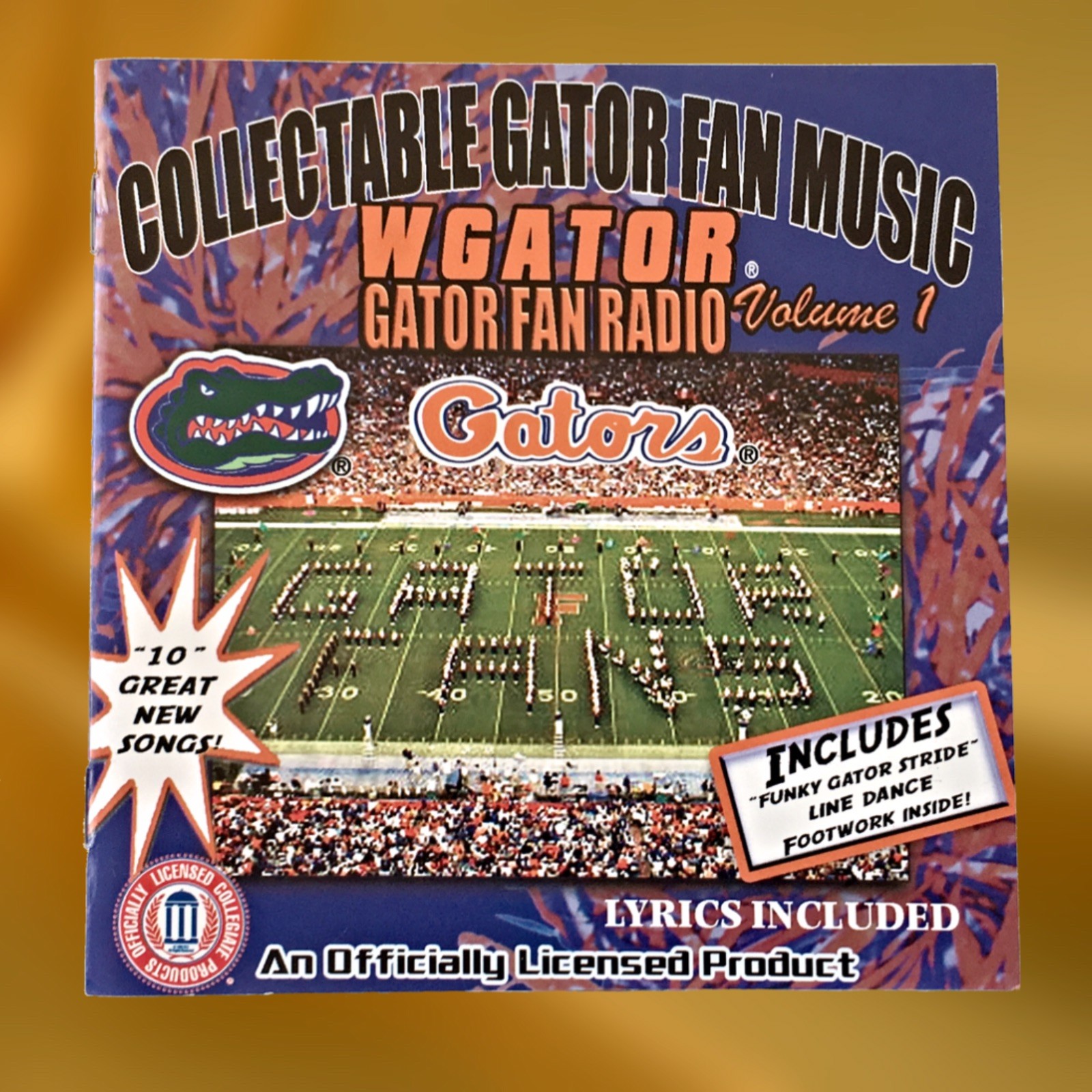 U/FL Florida Gators ~ Gator Fan Music CD Radio Vol 1 ~ Lyrics Included ...