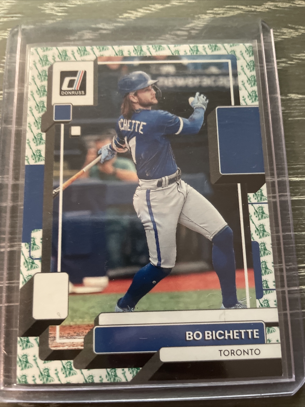 Bo Bichette 2022 Panini Donruss SP Statue of Liberty "Bo Flows ...