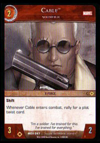 VS System: Cable, Soldier X [Played] Marvel Evolution TCG CCG Classic ...