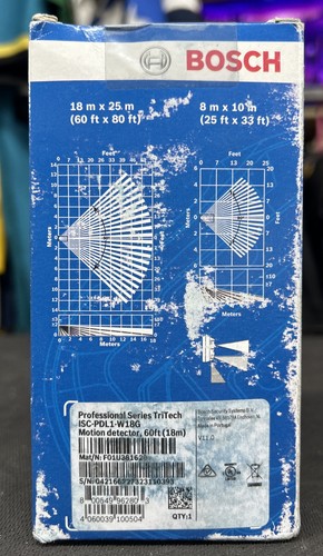 NEW Bosch ISC-PDL1-W18 Pro Series TriTech Motion Detector 18 m SEALED ...