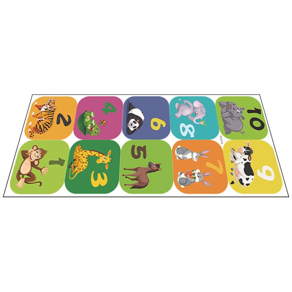 1 Sheet of Cartoon Animal Sticker for Sticker Playroom Floor Decals ...