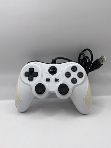 TTX Tech Analog Wired USB Controller for PlayStation 3/PC, White Tested ...