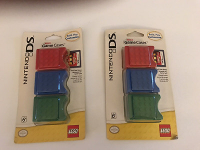 NEW - Set of 6 Nintendo DS Lego Brick Game Cases Storage Red Blue Green ...