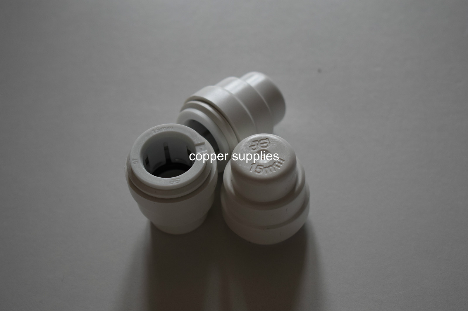Speedfit 15mm Pushfit Copper or Plastic Stopend Cap PSE4615W Stop End ...