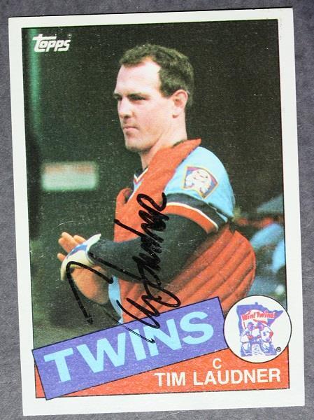 Minnesota Twins Star Tim Laudner signed / autographed 1985 Topps ...