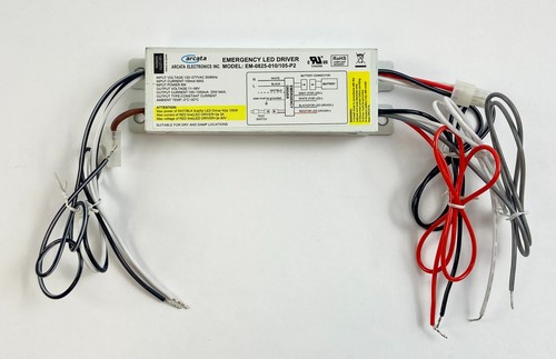 Arcata Emergency LED Driver 12-277VAC EM-0825-010/105-P2 | eBay