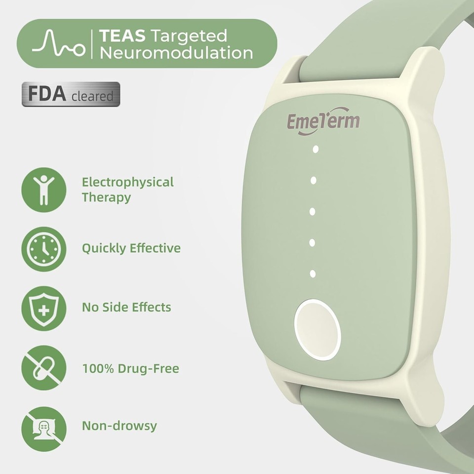 EmeTerm Explore FDA-Cleared Anti-Nausea Wristband Sickness Vomit Relief ...