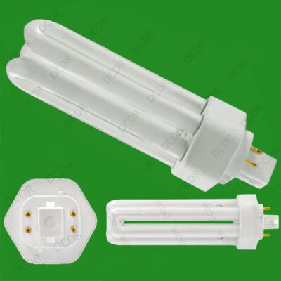4x 26W Low Energy GX24Q-3 4 pin 3500K Lamp Cool White 835 Light Bulb ...