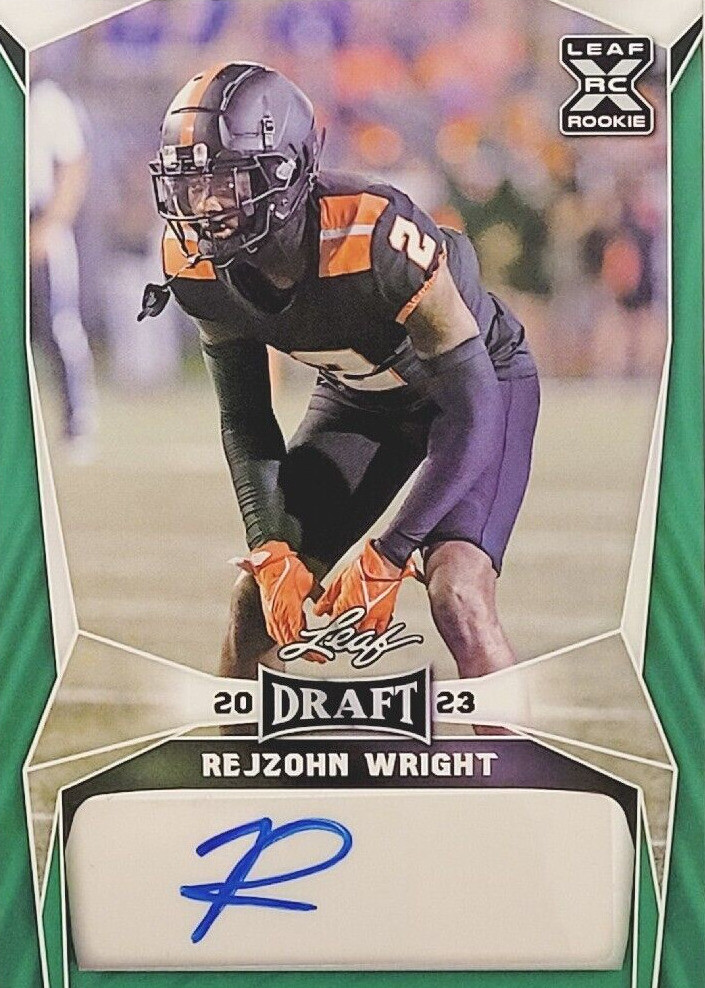 2023 Leaf Draft - Autographs Green #BA-RW1 Rejzohn Wright (AU, RC) for ...