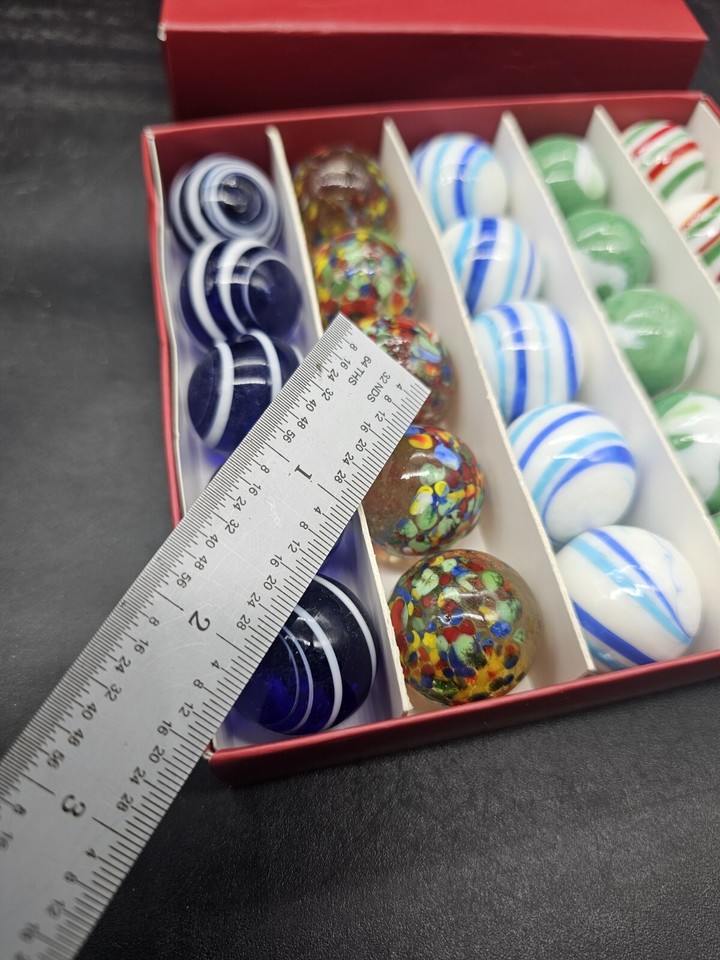 AKRO Agate Shoot Straight 25pc Marble Shooter "AS A KRO FLIES" 1in set ...