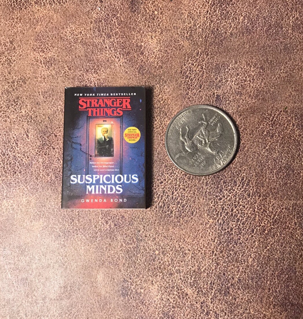 MINI BRANDS BOOKS STRANGER THINGS SUSPICIOUS MINDS BOOK | eBay