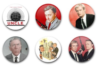 25mm 1" BUTTON BADGES X6 THE MAN FROM UNCLE | eBay