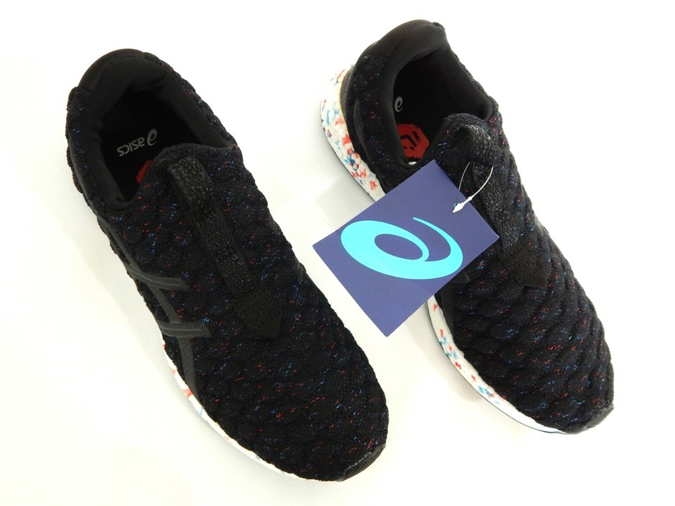 ASICS HYPER GEL KENZEN BLACK ISLAND BLUE MEN SHOES SIZE 9 | eBay