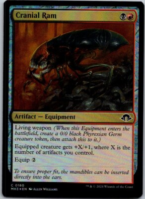 Magic the Gathering Foil Cranial Ram Modern Horizons 3 MTG Free Ship ...
