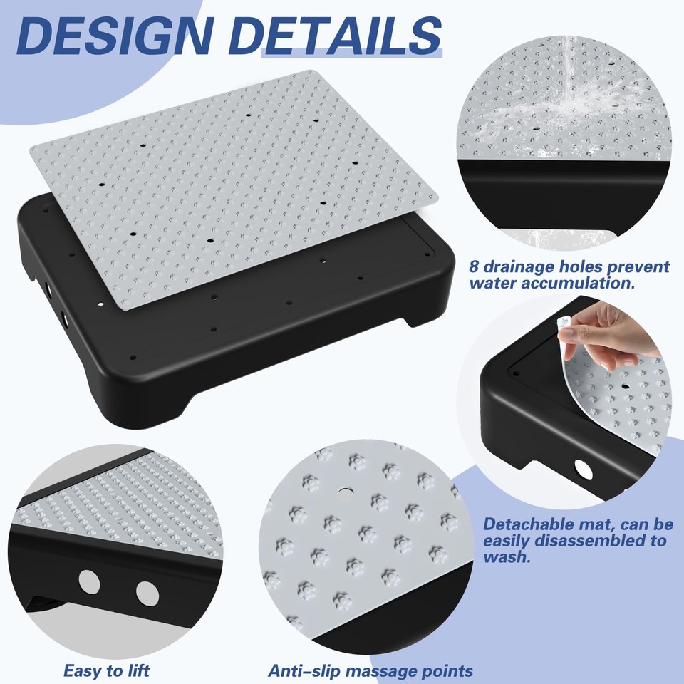 Mobility One Step Stool Heavy Duty Indoor/Outdoor Non-Slip Platform ...