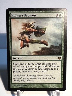 MTG Hunter's Prowess - Born of the Gods - Near Mint - Free Shipping | eBay