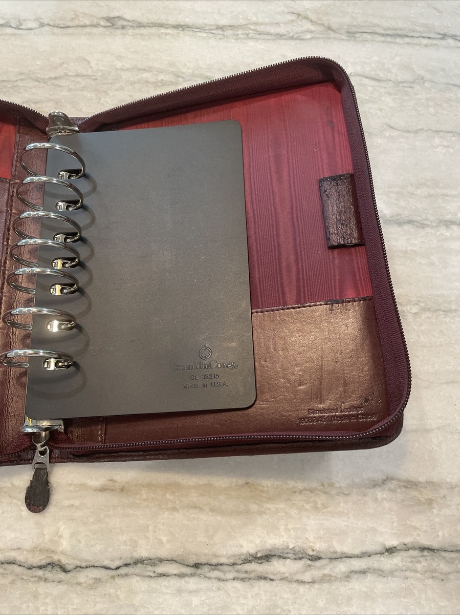 Leather 7 Ring Planner