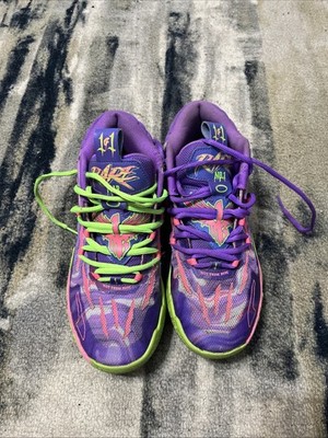 Puma MB.03 Melo Basketball Shoes Team Toxic Purple 378916-01 Men's US ...