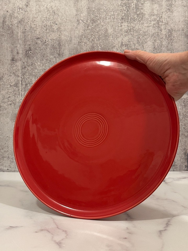 Fiesta Dinnerware Pedestal Cake Plate – Scarlet Red – Original Box | eBay