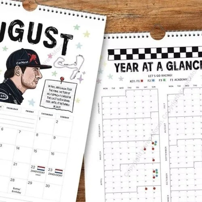 F1 Scrapbook Race Calendar 2026: Ultimate Formula 1 Fan Wall Calendar ...