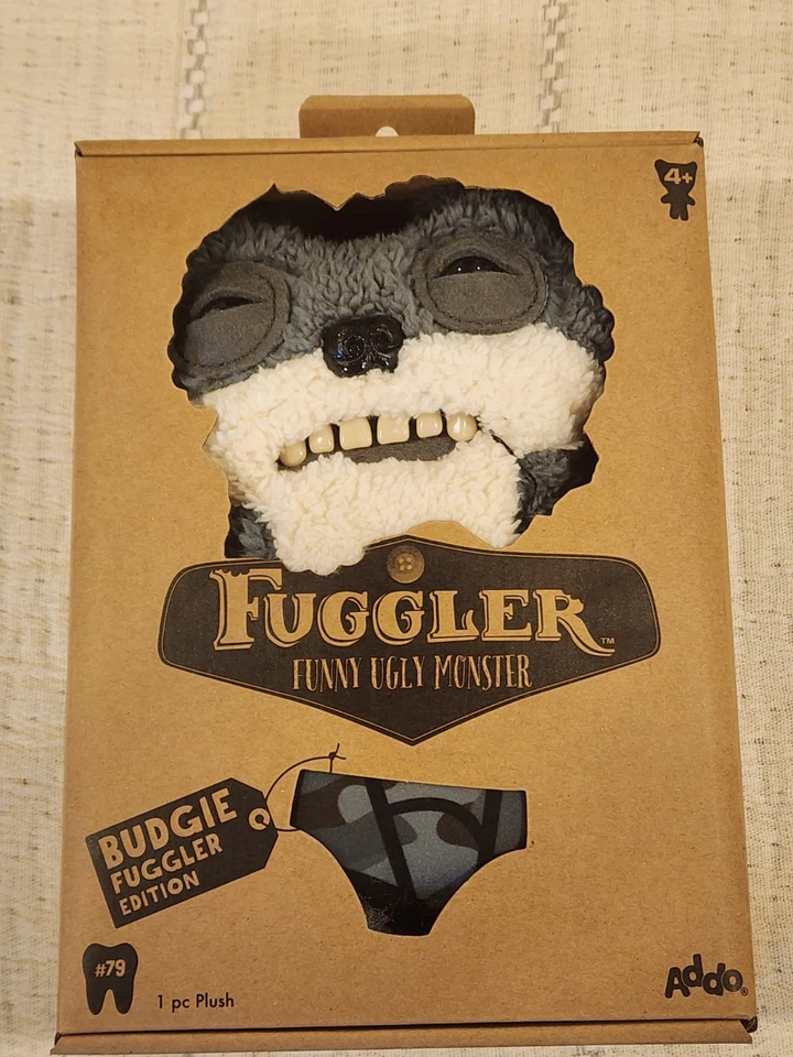 Sketchy Squirrel #079 Grey Budgie Fuggler Plush Funny Ugly Monster Toys ...