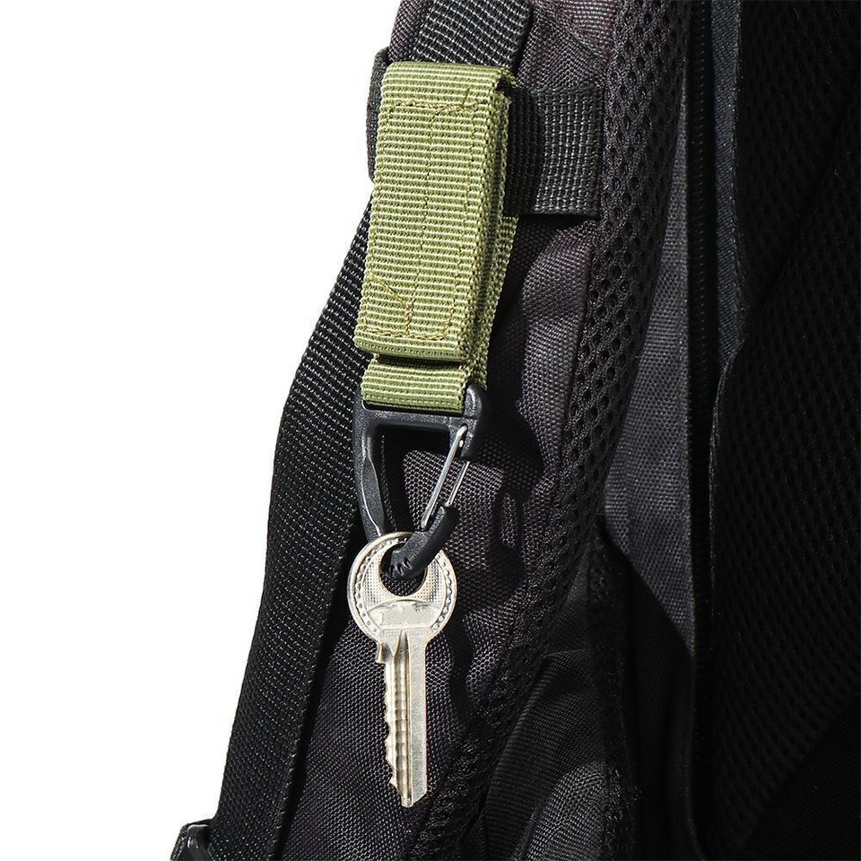 Molle Duty Belt Key Holder Keeper Nylon Keychain Police Key Clip Ring ...