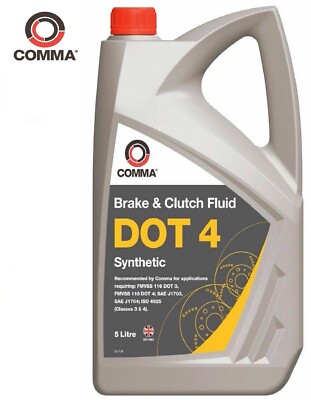 Comma 5L Synthetic Brake Fluid DOT 4 BF45L | eBay UK