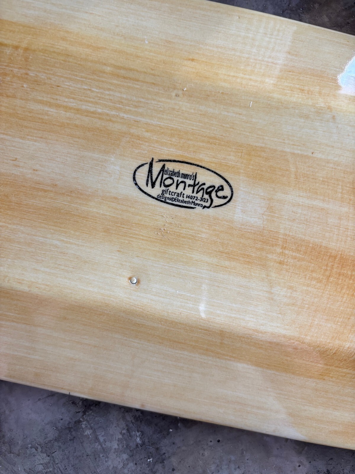 NEW MONTAGE Serving Plate Platter 13" by Elizabeth Munro Porcelain Pear ...