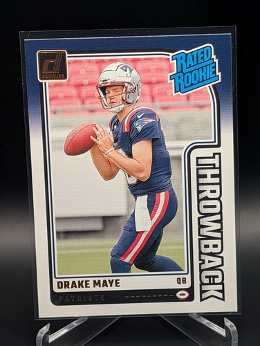 2024 Panini Donruss - Rated Rookie Throwbacks Drake Maye #49 (RC) | eBay
