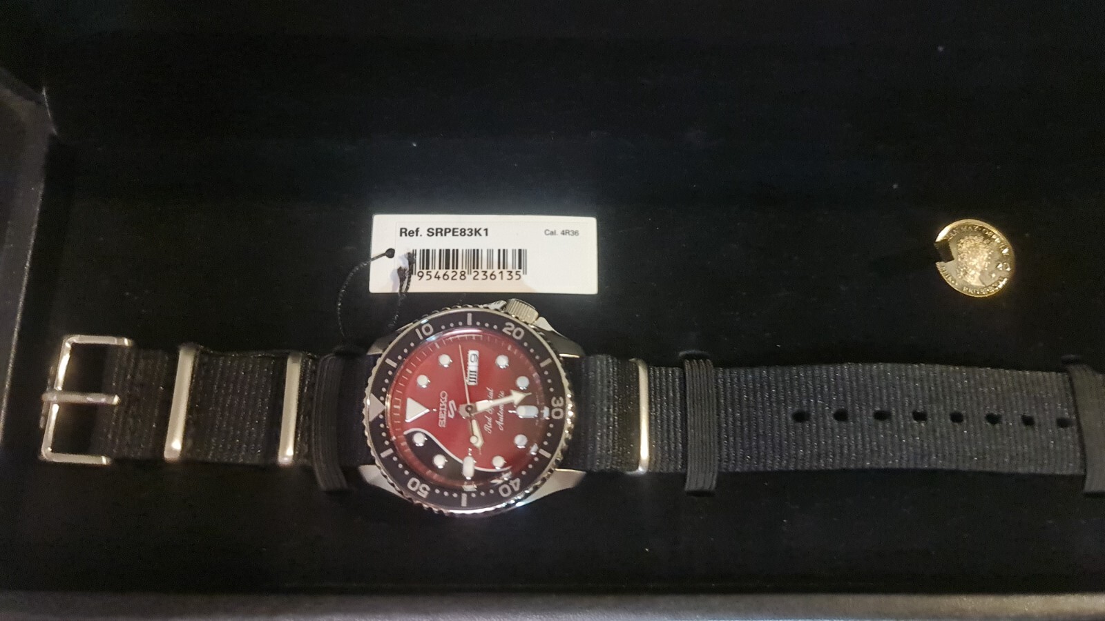 SEIKO 5 Red Special SRPE83K1 Limited Brian May Queen Automatic Watch ...