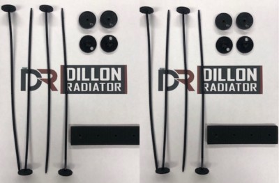 2x Cooling Fan HD USA Universal Zip-Tie Style Through-Radiator Mounting ...